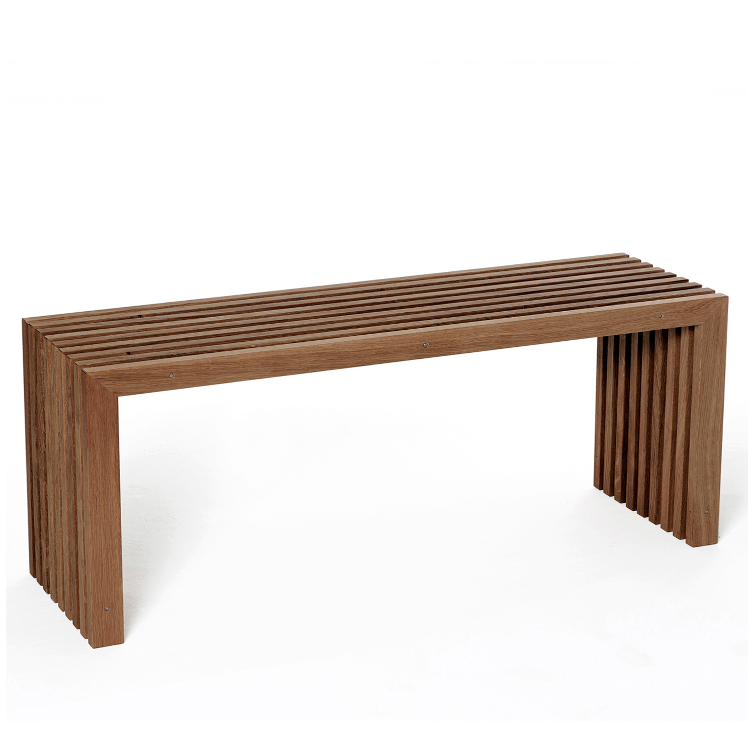 Raumgestalt Bank Eichenlamellen Eiche dunkel Breite 120cm – ROMODO